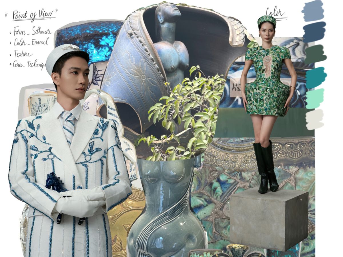 Gốm Việt truyền cảm hứng cho thời trang | ELLE Decoration VN